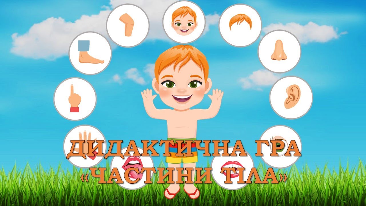 Дидактична гра Частини тіла Youtube