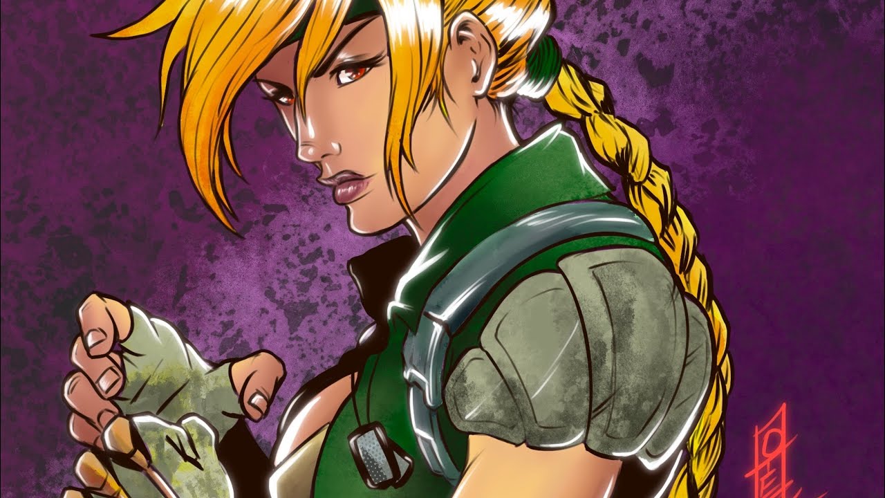 Sonya Blade Digital Art Time-lapse Procreate - YouTube