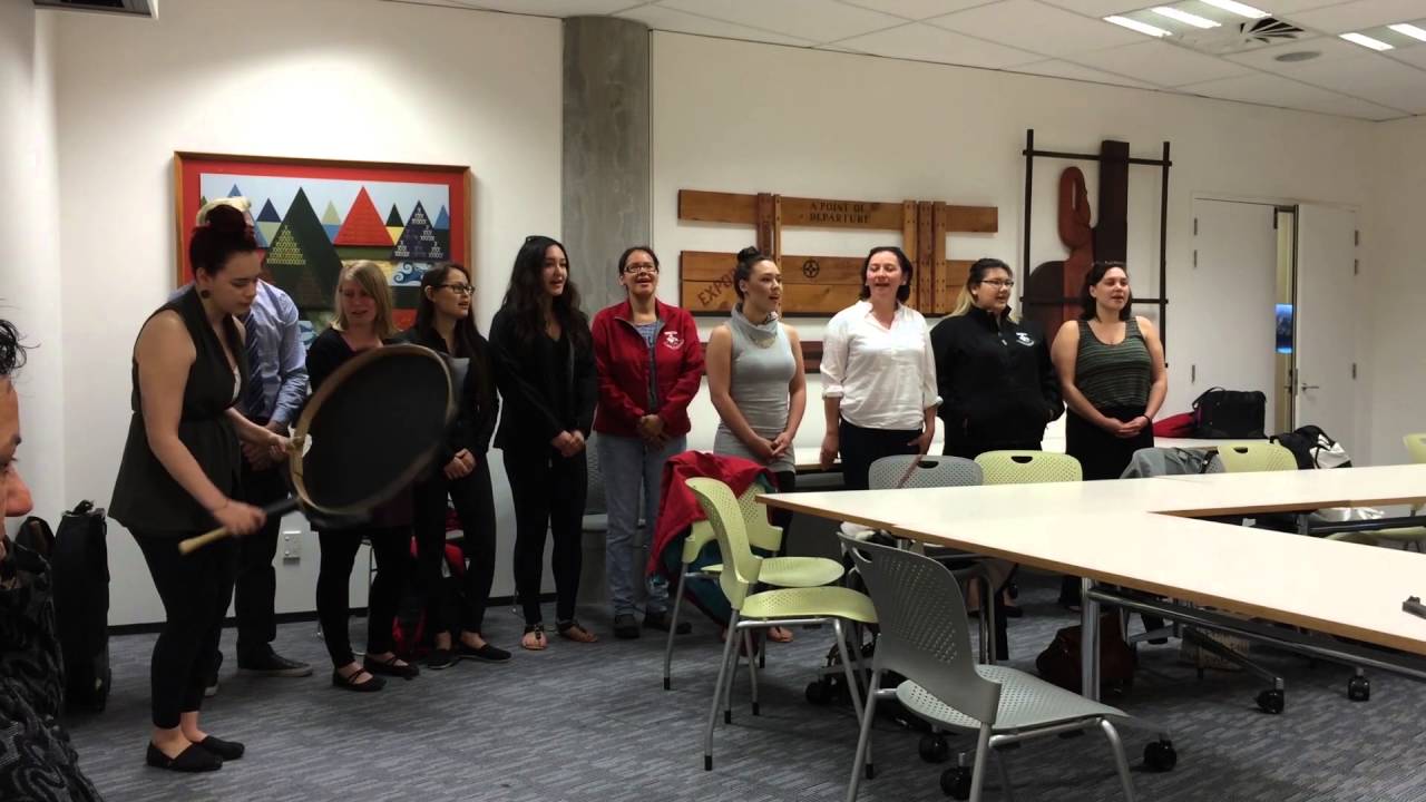 Inuit college students singing a traditional song - YouTube