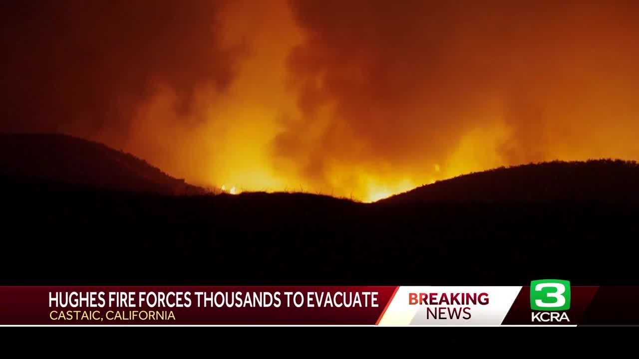 Hughes Fire | Updates at 11 p.m. as fire grows more than 10,000 acres ...