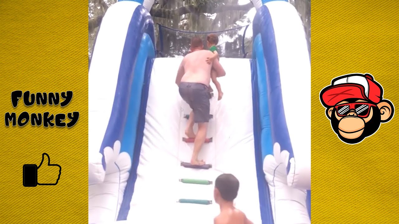 Funny Video😅Best Funny Fails😆FM🐵Slip & Slide & FAIL! Water Fails #113 ...