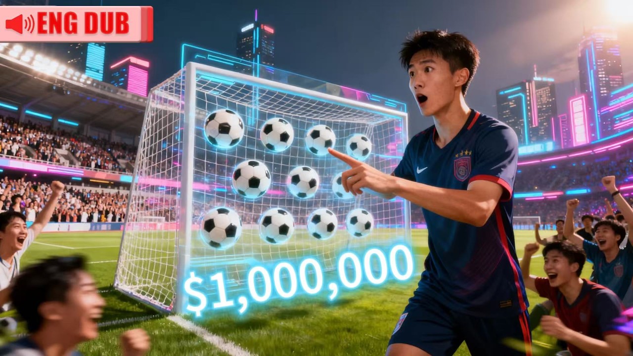 A poor boy got a football god system, scored 10 balls in one shot, and ...