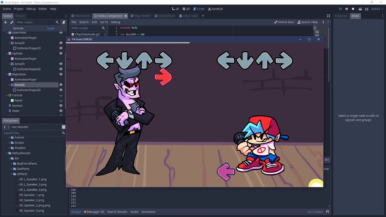 Godot Engine FNF Rewrite (Day 4 Progress) - YouTube