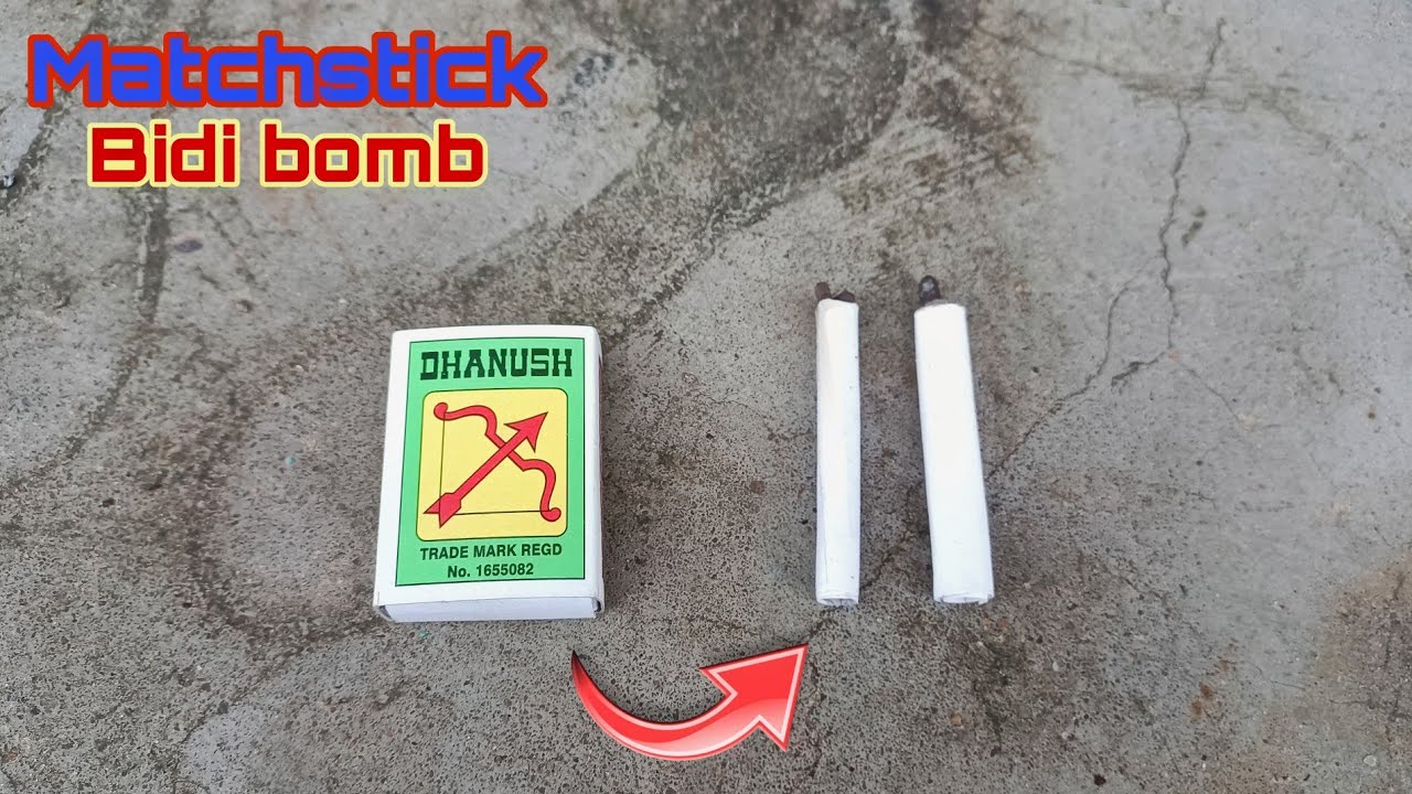 How to make matchstick bidi bomb | homemade matchstick cracker ...