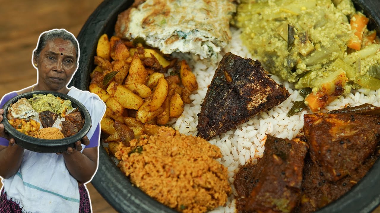 Authentic Kerala Clay Pot Meals Recipe - Chattichoru - YouTube