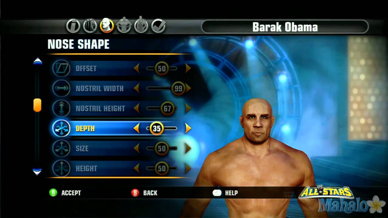 WWE All Stars Character Creation - Barack Obama - YouTube