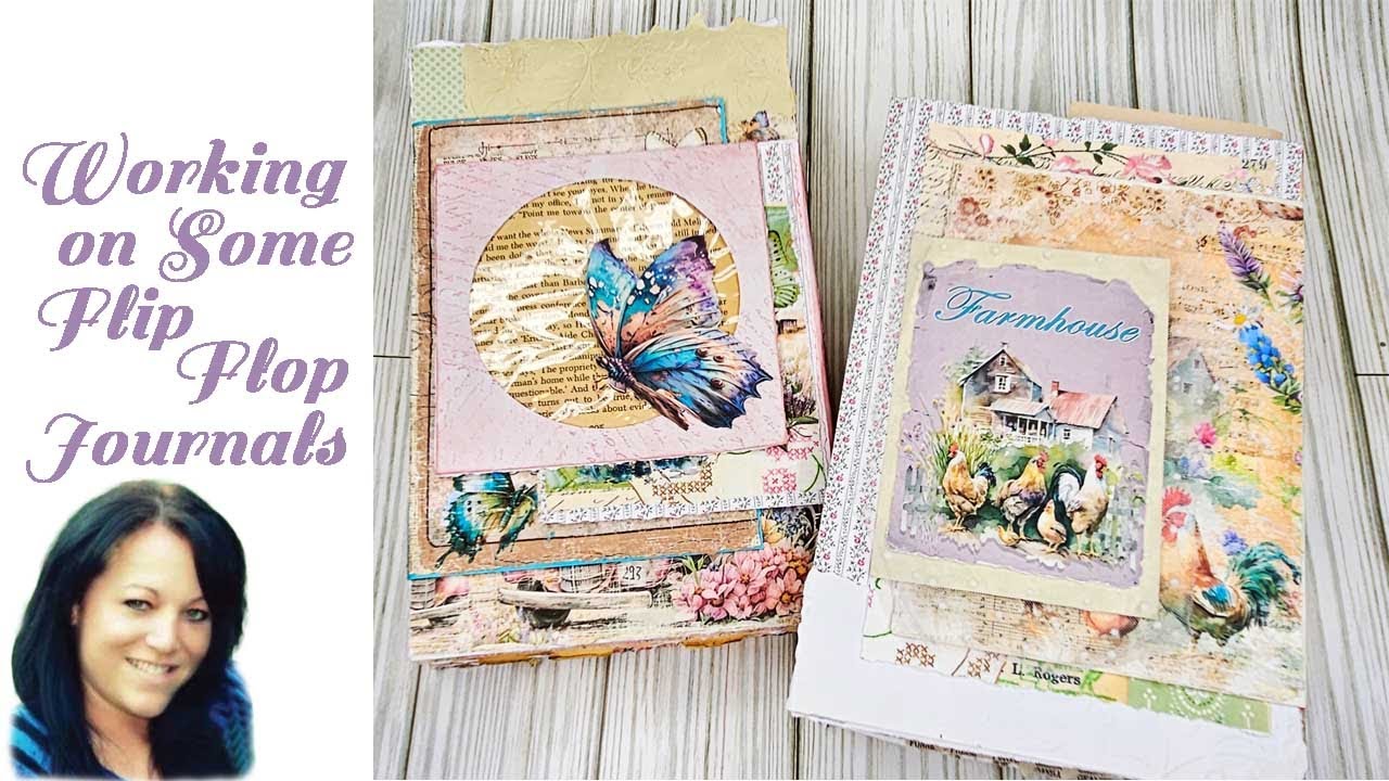 Flip Flop Journals using the Butterfly Farms kits - YouTube