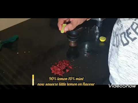 Hookah tutorials : Lemon mint proper way - YouTube
