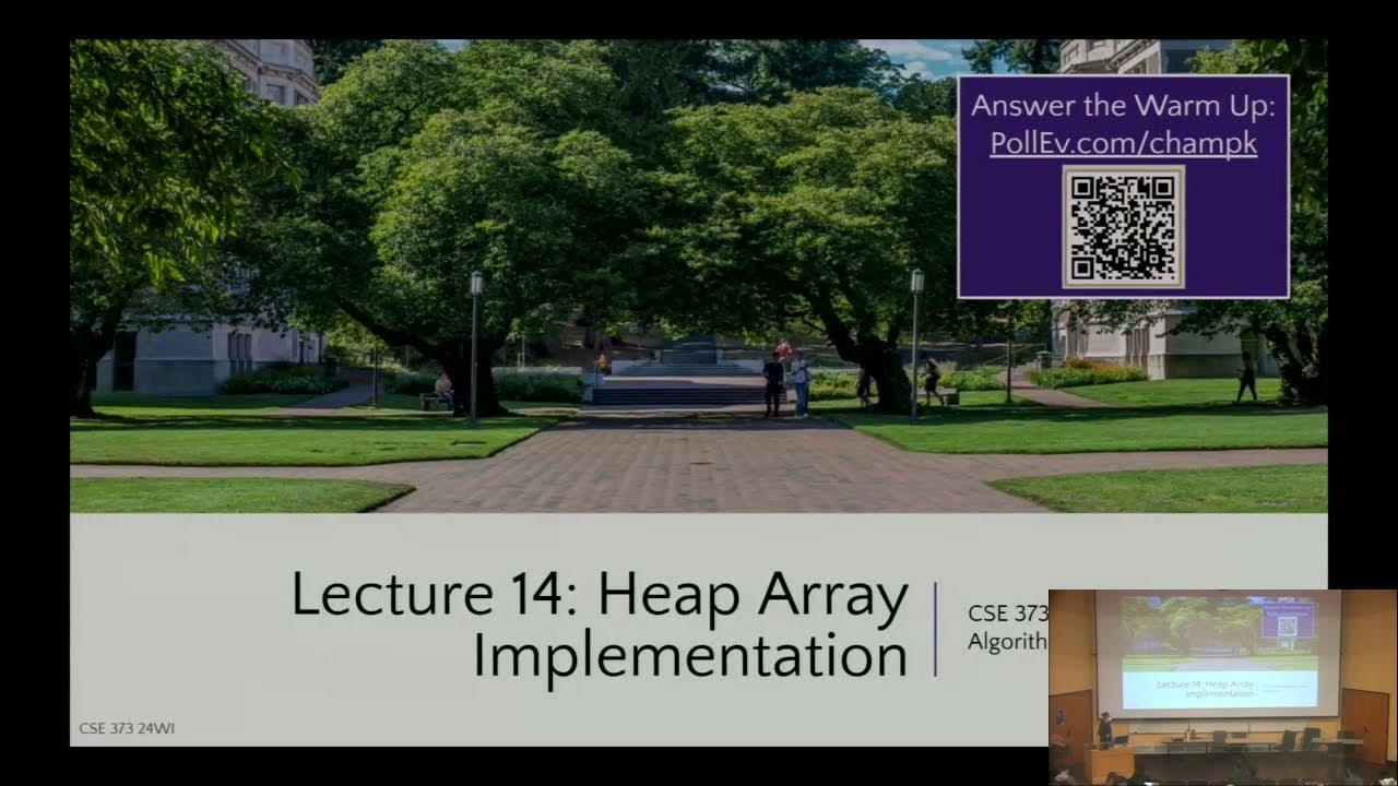 [CSE 373 WI24] Lecture 12: Heap Implementation - YouTube