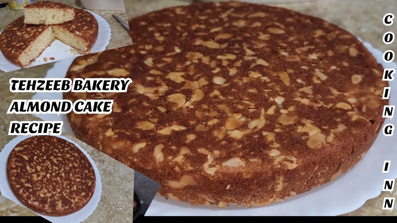 Pakistani tehzeeb bakery almond cake recipe - bakery style almond cake ...