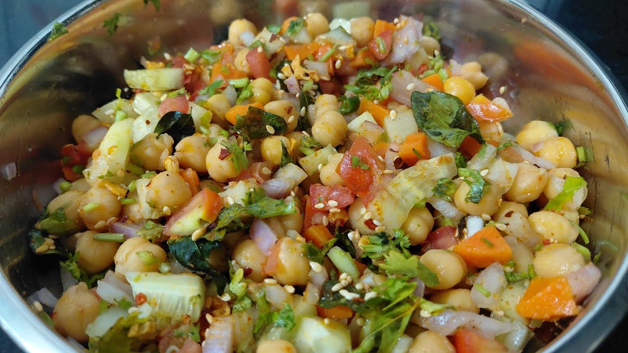 Chana Chaat | Easy Chana Vegetable Chaat Recipe 🧆🥗 - YouTube
