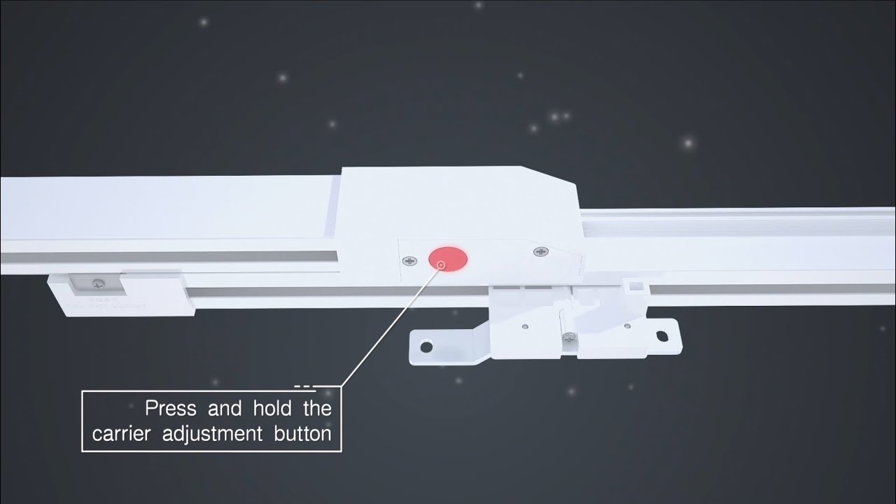 C10 ready-made length adjustable curtain rail - YouTube