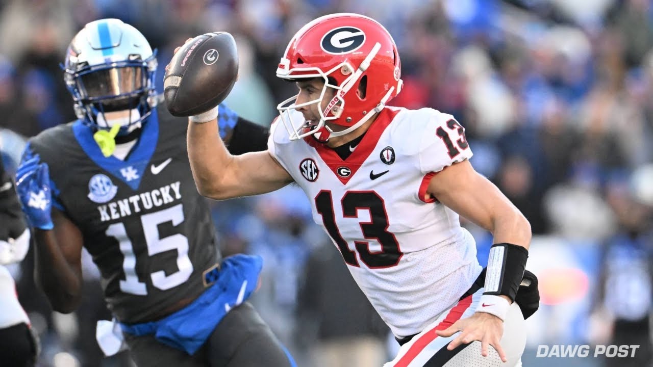 Georgia Bulldog QB Setson Bennett: "Our Backs Ran The Heck Out Of The ...