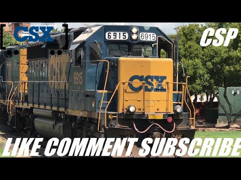 [CSXT]6915 GP40-2 & 2342 Road Slug Leads Y205-F736-22 W/A Pristine! 2nd Gen K5LA & 16 Cars! In F ...