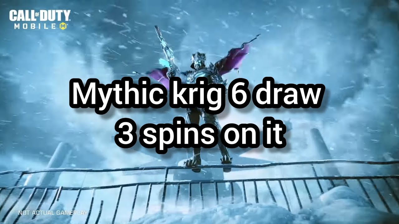 mythic krig6 in codm 3 spins on it and reviewing the items!!!#callofdutymobile #codmobile #codm ...