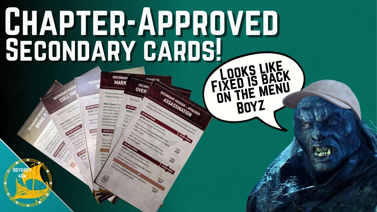 New Chapter Approved secondary cards! - YouTube