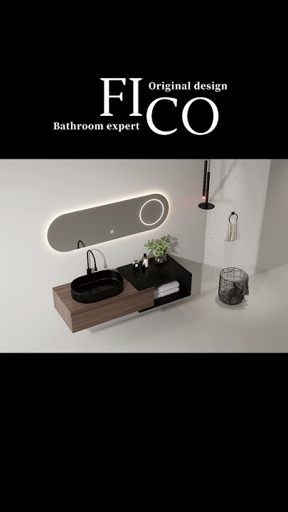 FICO original design, nice, simple and modern #bathroom #vanity #sanitaryware - YouTube