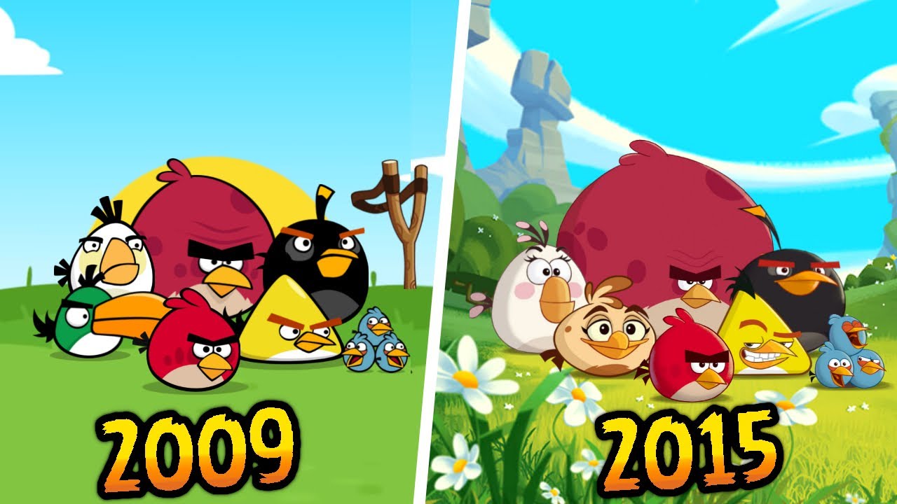 Angry Birds - Evolution of All Birds (2009 - 2015) - YouTube