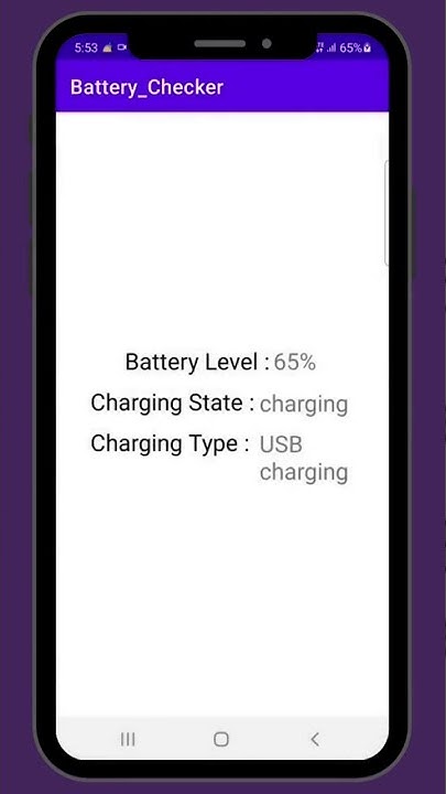 Battery Monitoring using Broadcast Receiver in android | Source code in Description | Tamil ...