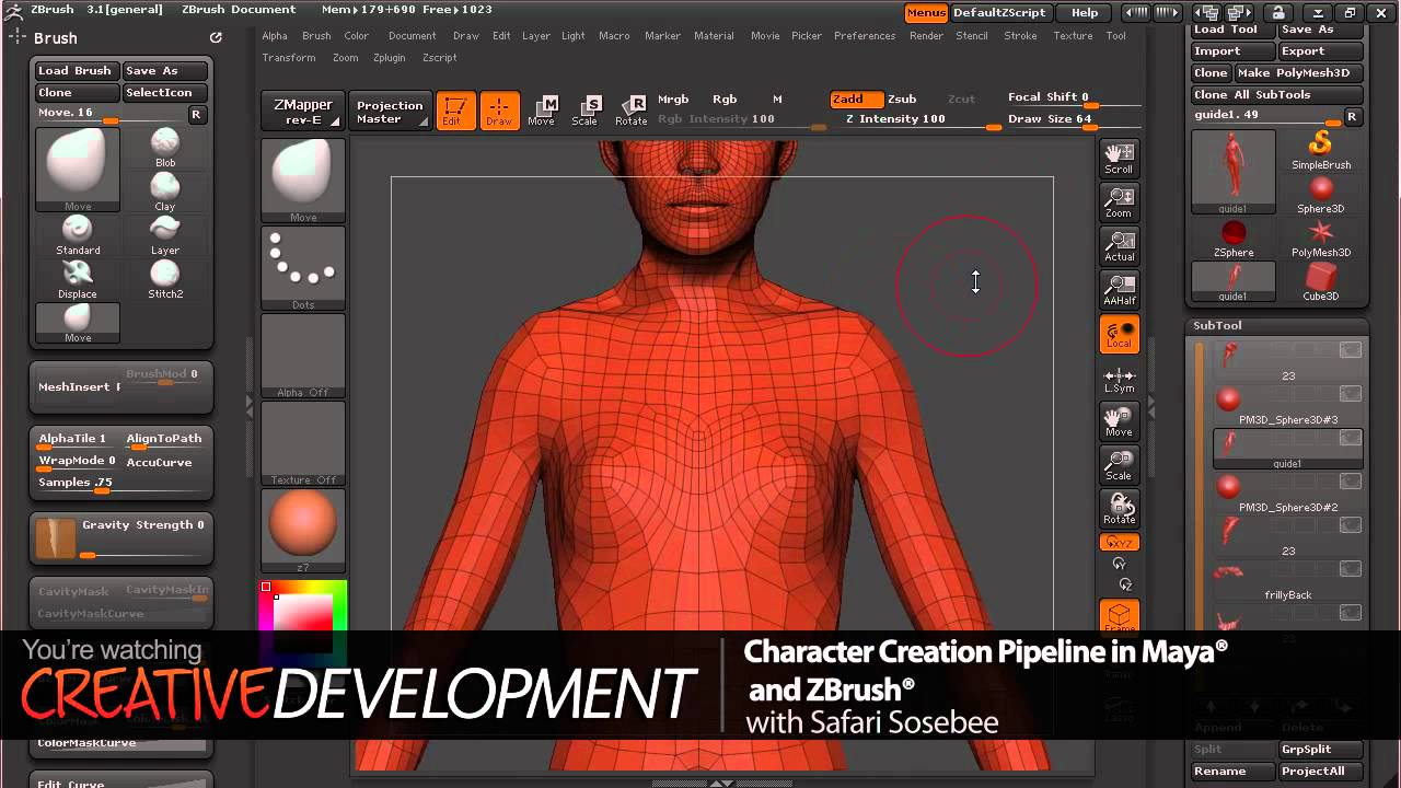DigitalTutors_Character Creation Pipeline in Maya and ZBrush_02 - YouTube