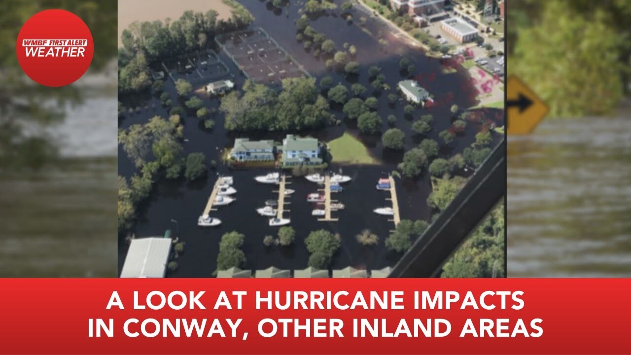 A look at hurricane impacts in Conway and other inland areas - YouTube