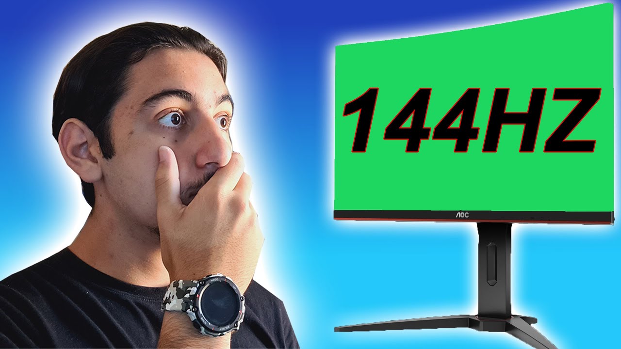 AOC C24G1 144HZ Monitor Unboxing and Installation - YouTube