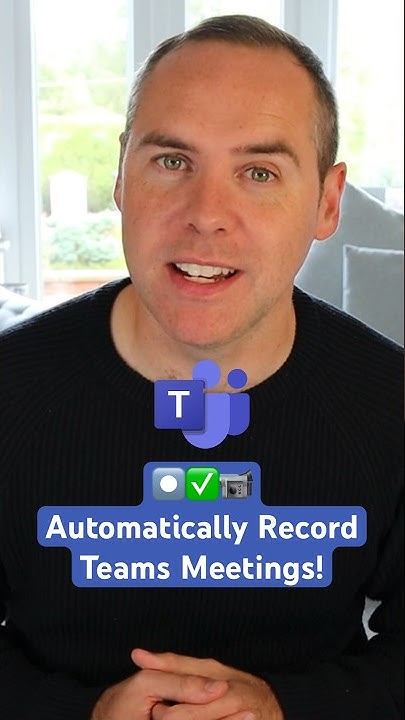 How To Record Microsoft Teams Meetings Automatically (2023) - YouTube