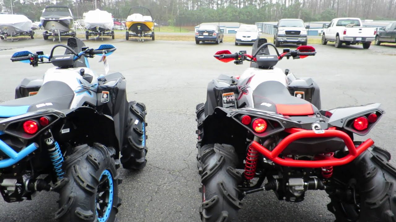 Red and Blue Can AM Renegade xMR 1000R - YouTube