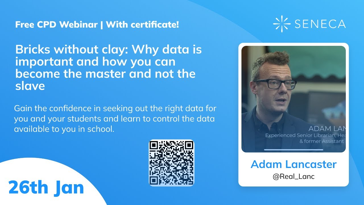 Free CPD Webinar: Data, Teaching & Learning, with Adam Lancaster - YouTube