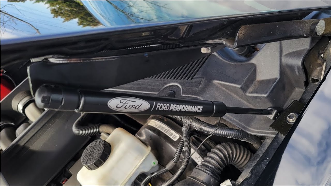 How to Install Hood Struts for S197 Mustangs (2005-2014) - YouTube