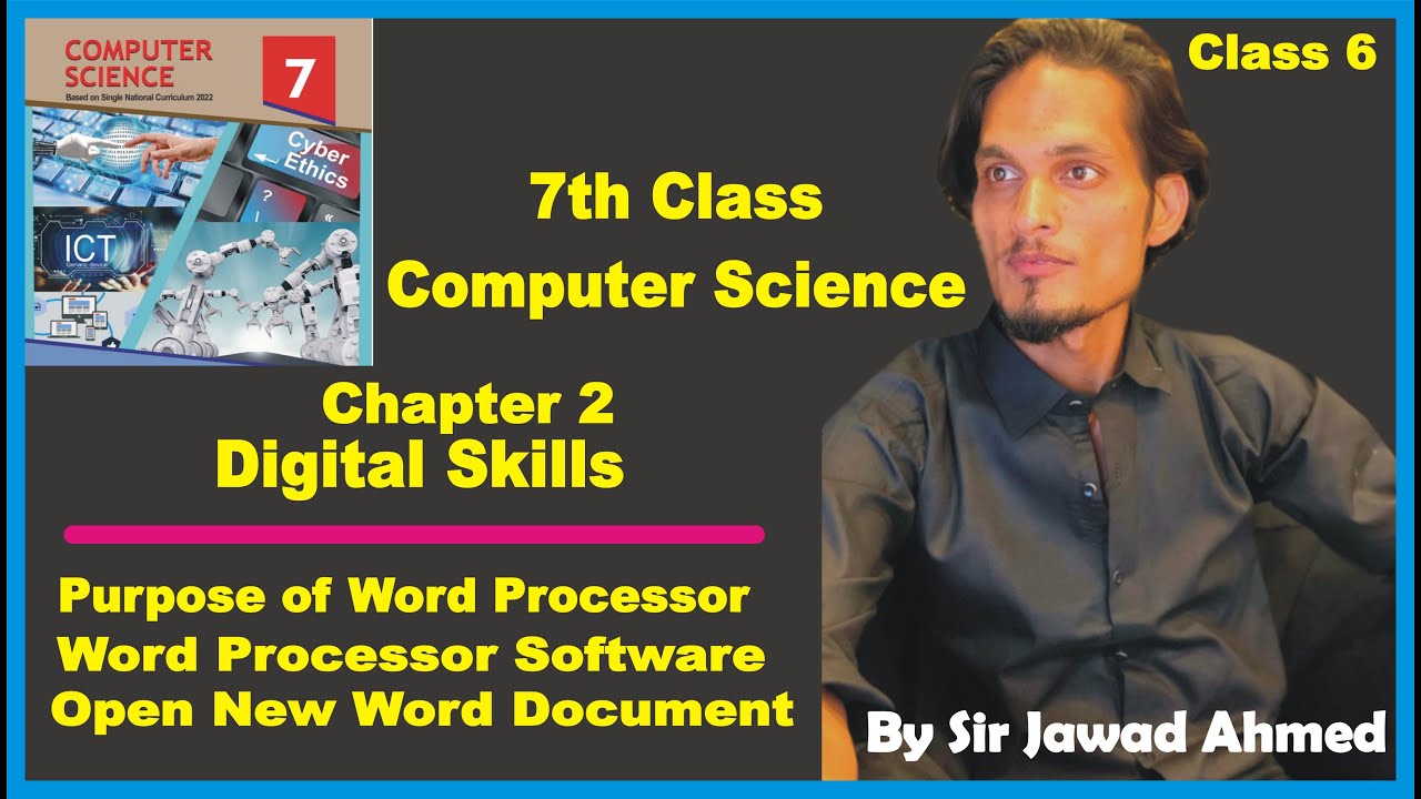 7 class computer chapter 2 | digital skills | purpose of word processor ...