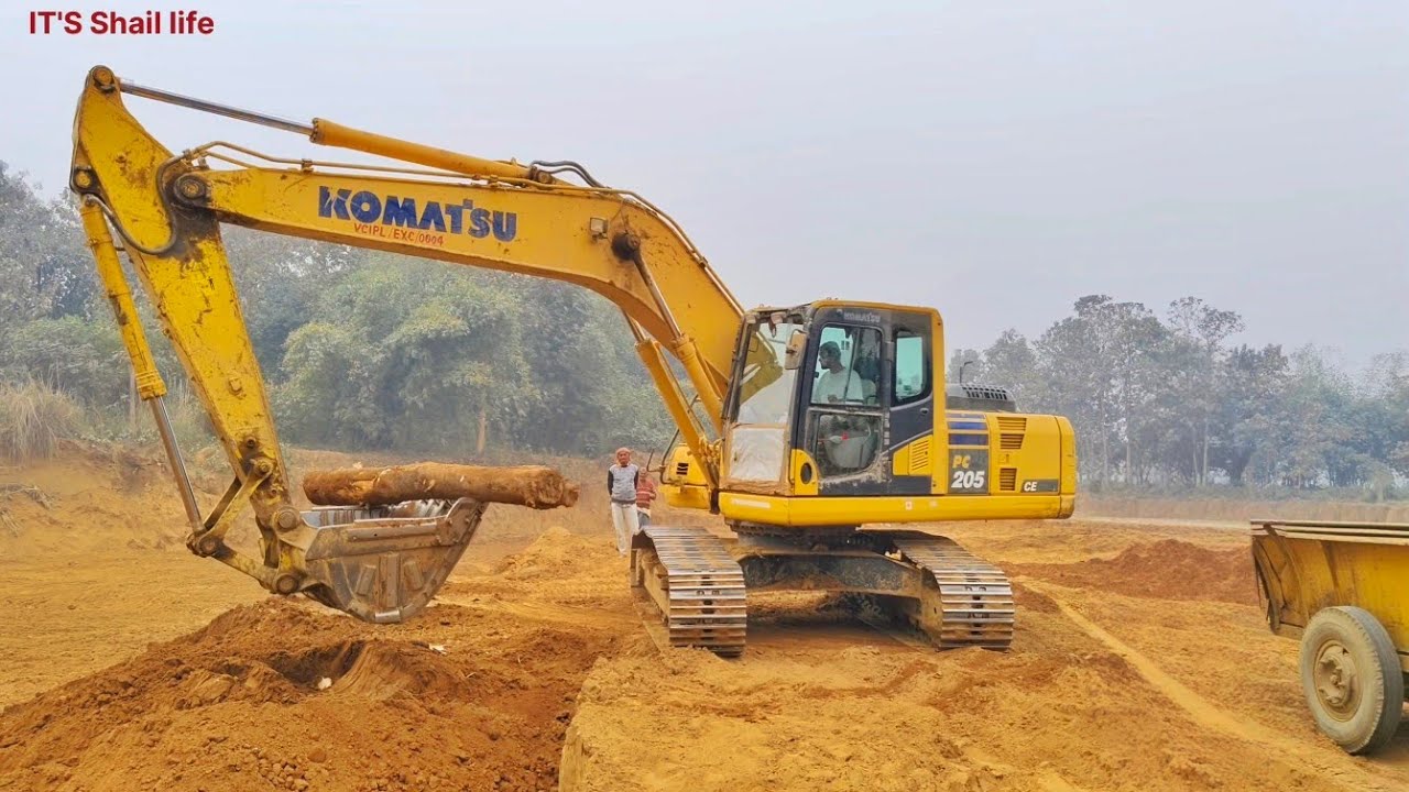 New Poclain Jcb collecting mud in ground || New Poclain Jcb working in ...