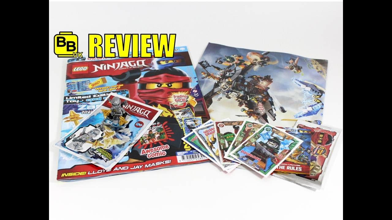 LEGO NINJAGO MAGAZINE ISSUE 17 TITANIUM ZANE MINIFIGURE REVIEW - YouTube