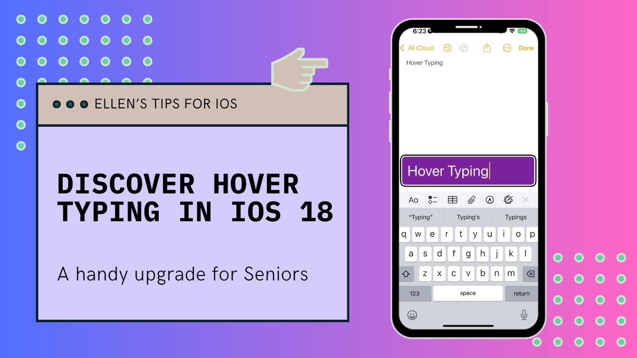 Discover Hover Typing in iOS 18 - YouTube
