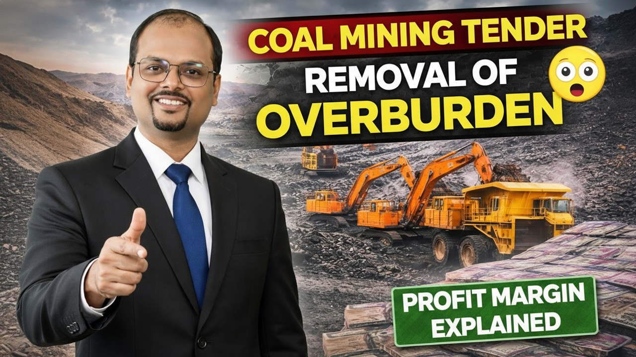 Coal Mining Tender 2026 | Removal of Overburden | Profit Margin ...