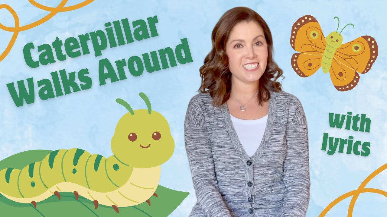 "Caterpillar Walks Around" {Hand Movement Song for Kids} - YouTube