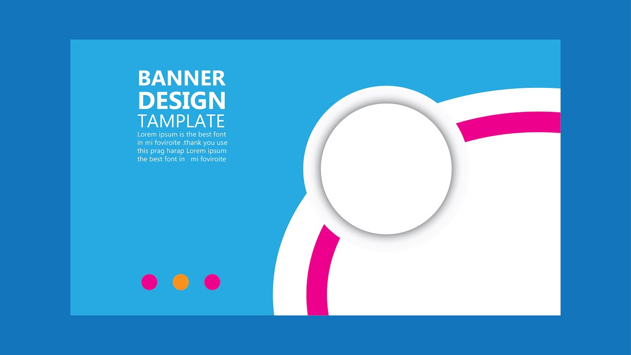 Amazing Banner Design tutorial || how to create a amazing banner design ...