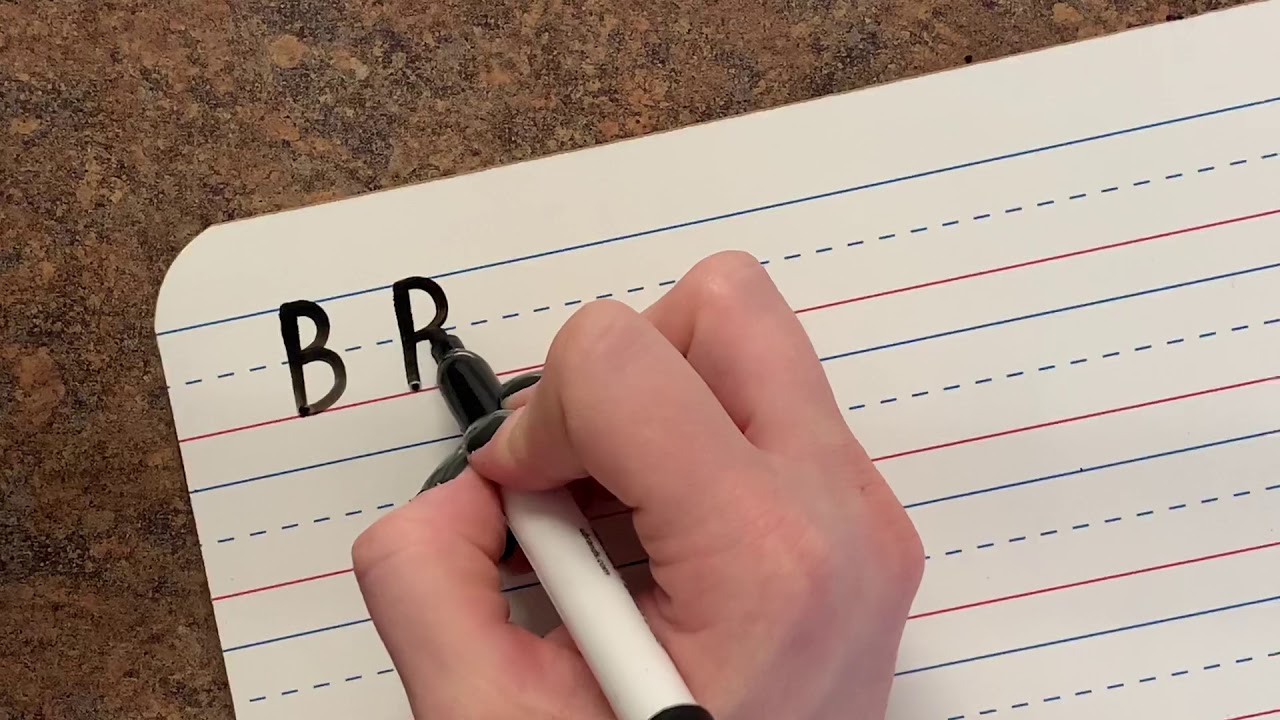 Letter Formation - B - YouTube