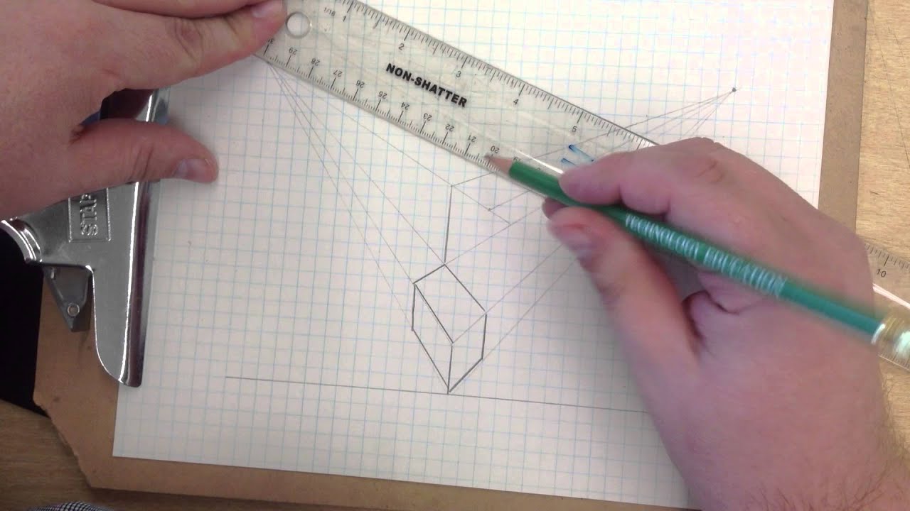 IED Activity 2.2 Two Point Perspective Puzzle Cube Piece - YouTube