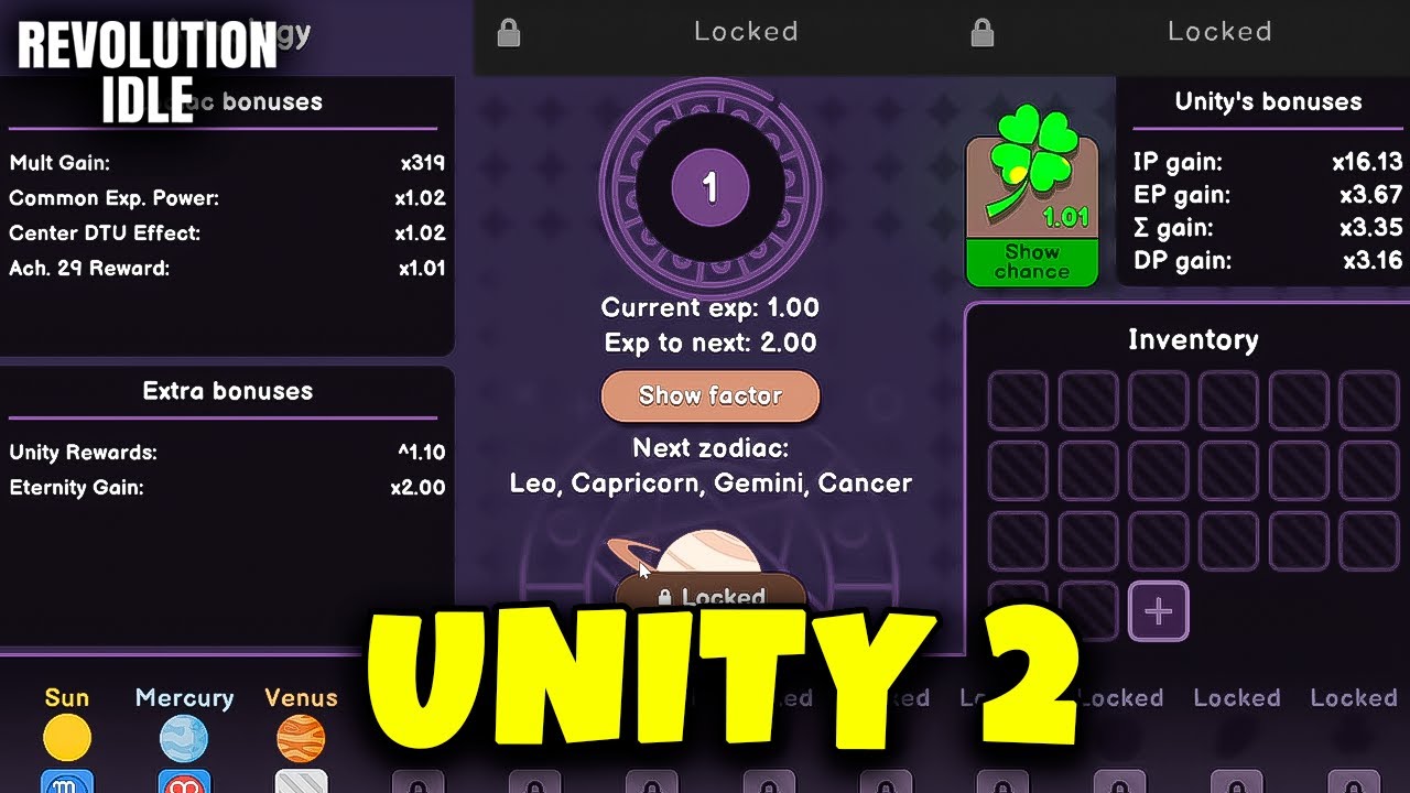 DTP 40 - UNITY 2 // REVOLUTION IDLE - YouTube