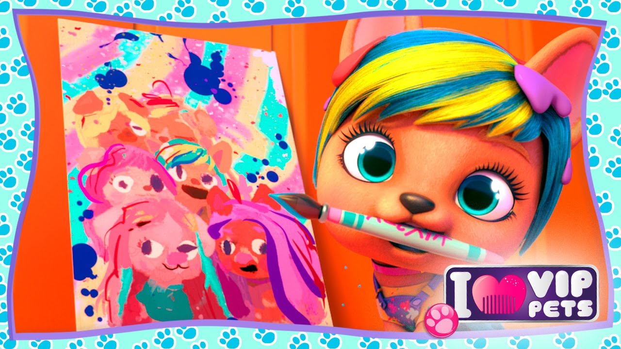 ALMOST a PAINTER 💄 VIP Pets 🎬 S01E02 🤩 CARTOONS for KIDS in ENGLISH ...