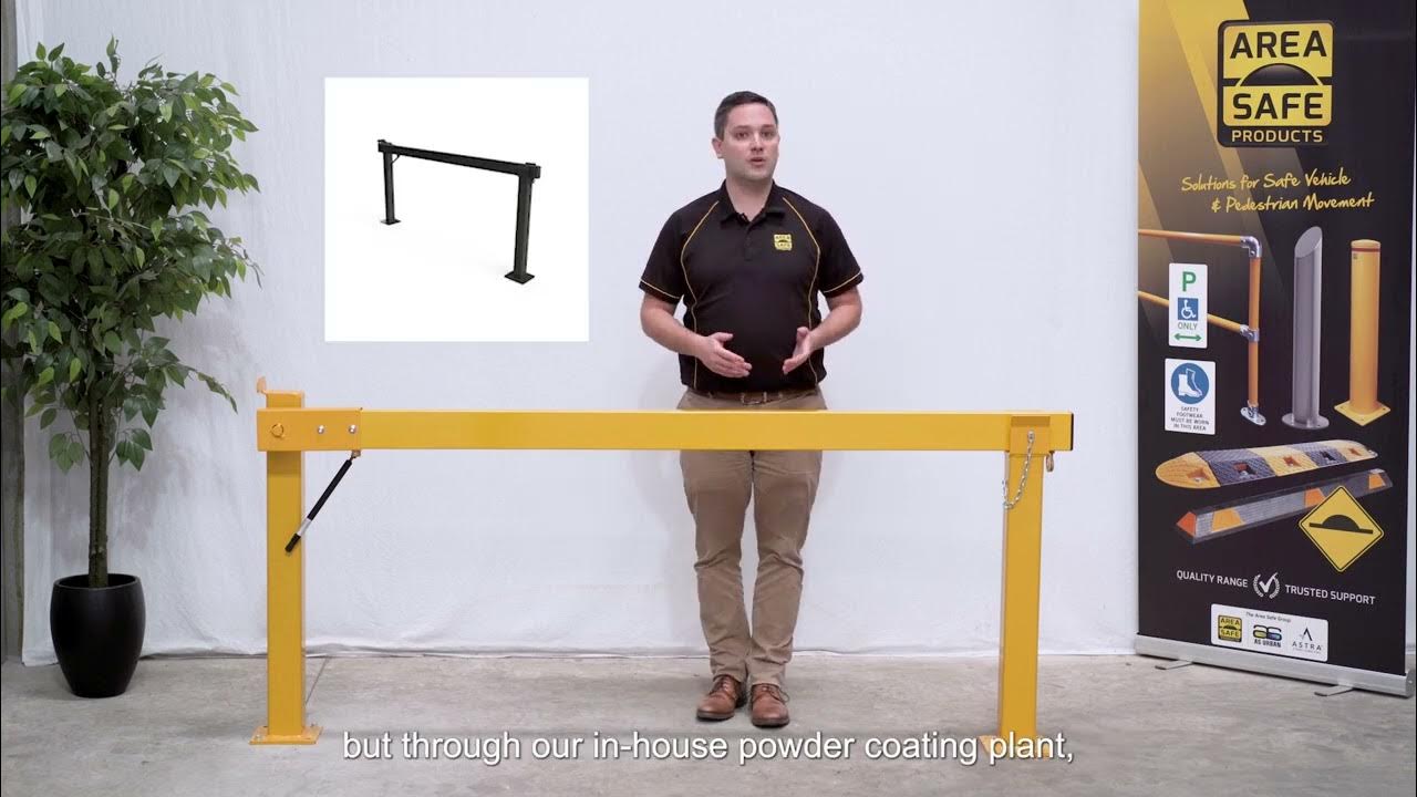 Manual Boom Gate - Area Safe Products - YouTube
