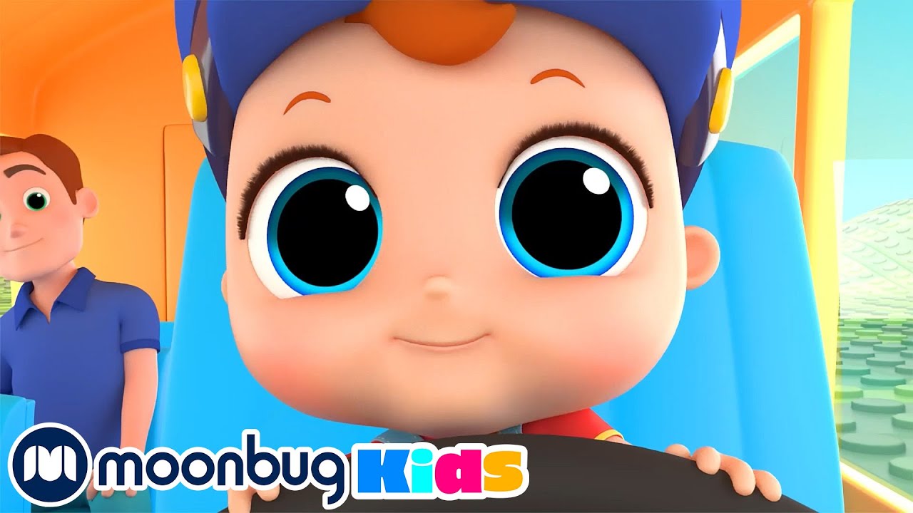 Las Ruedas del Autobús de Bebé Juan - Little Angel Español | Moonbug en ...