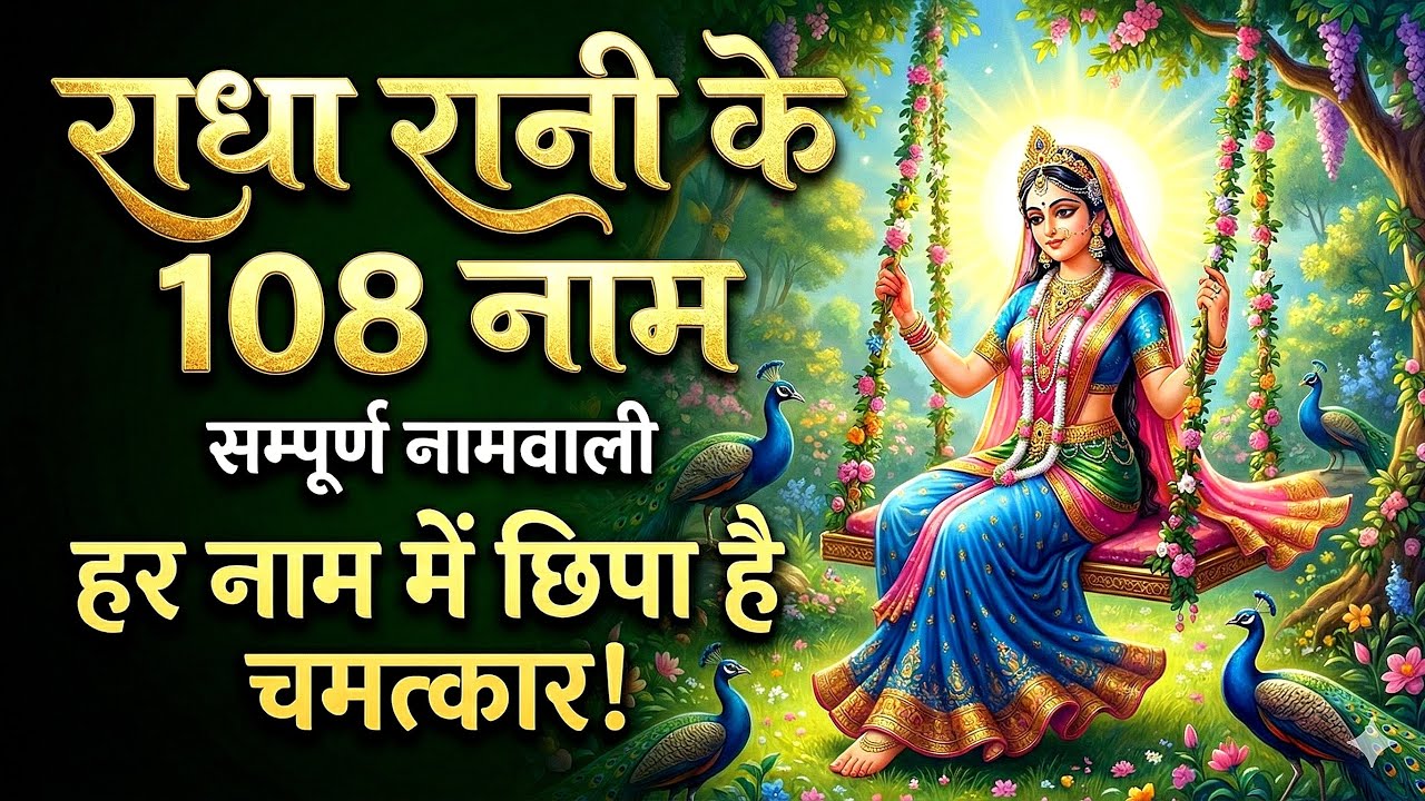 🌸 108 Names of Radha Rani | Shri Radha Ashtottara Shatnam | Most ...