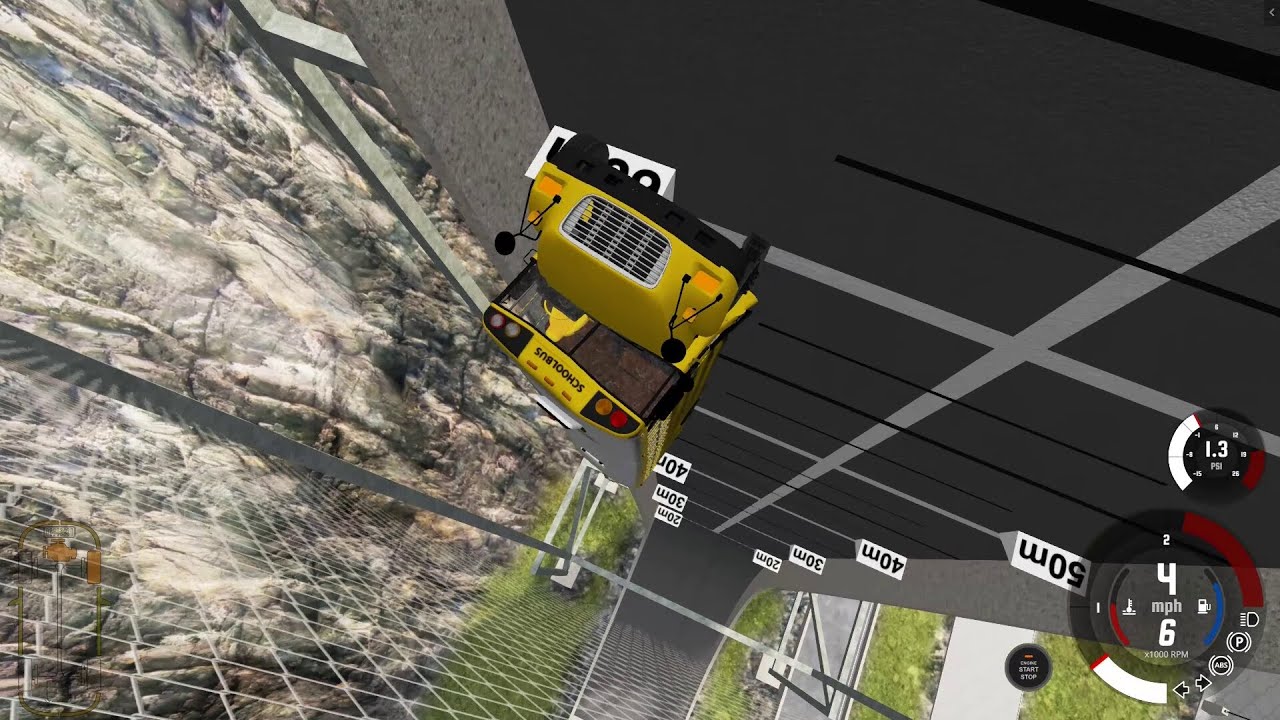Extreme School bus jump test - YouTube