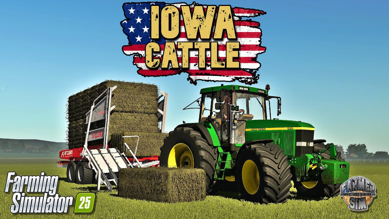 BRINGING HOME THE BALES! - Iowa Cattle - Episode 6 - Farming Simulator ...