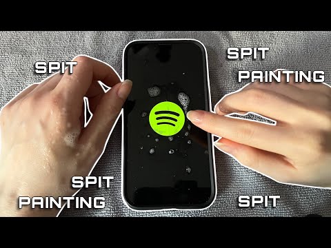 ASMR SPITTY SPIT PAINTING SPOTIFY TRIGGER