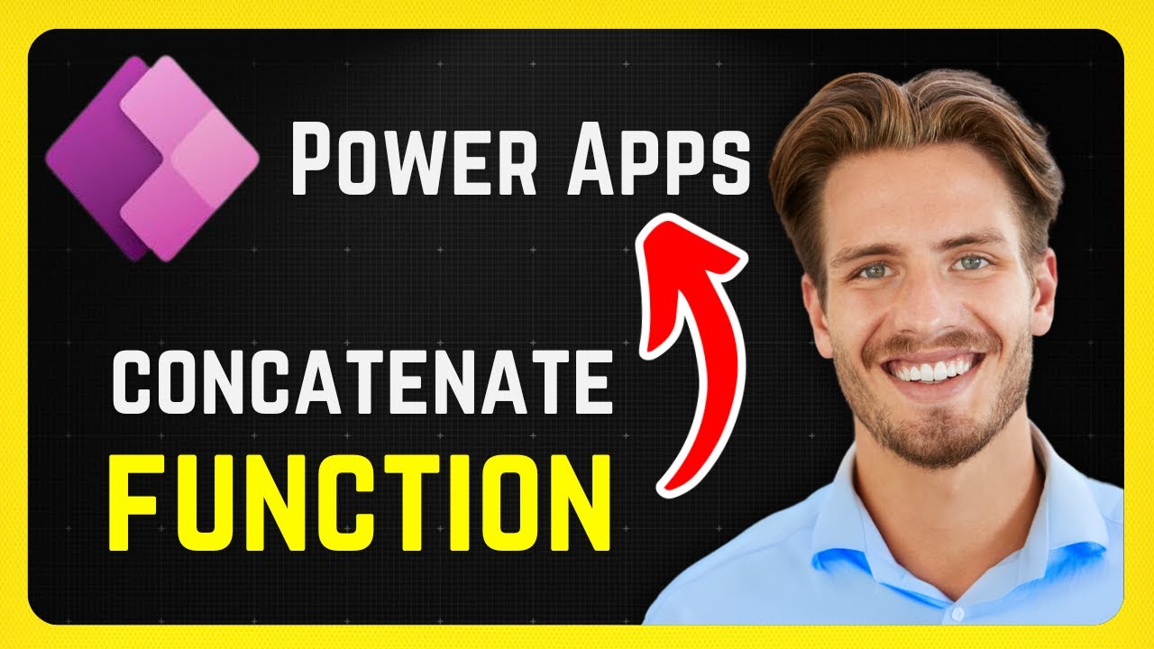 How to use CONCATENATE function in Power Apps (2024) - In 1 minute! - YouTube