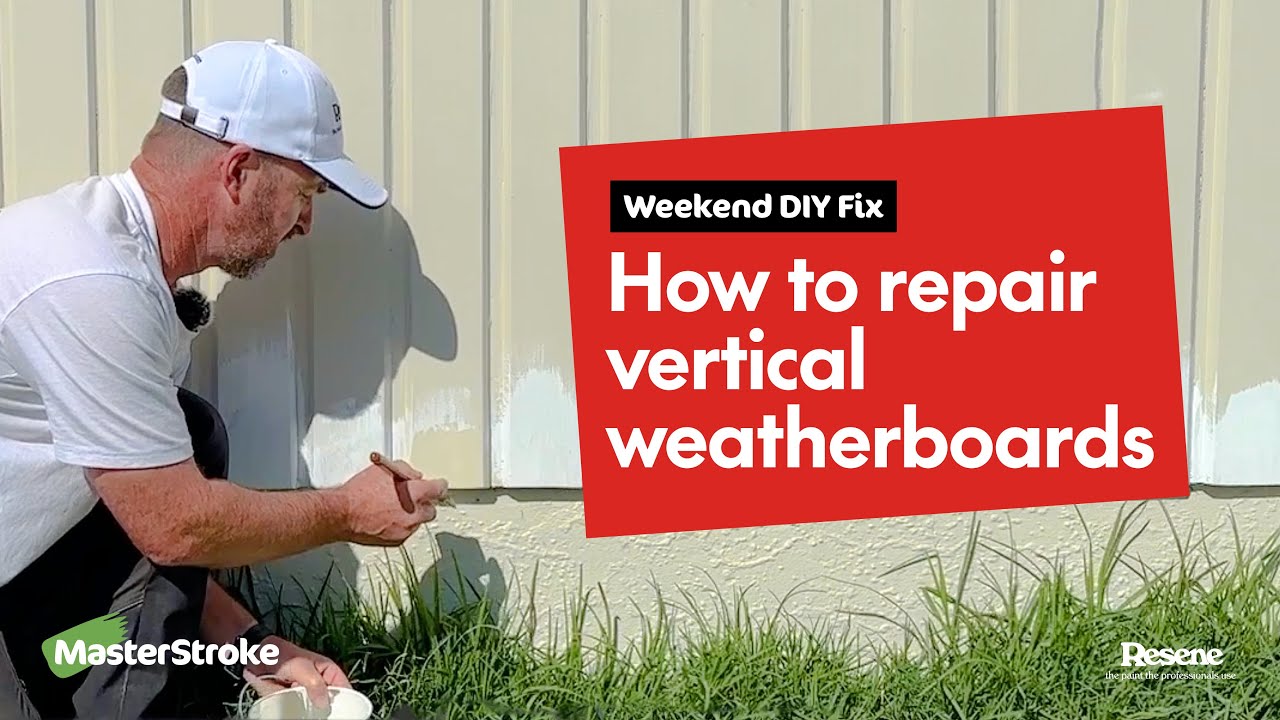 Weekend DIY Fix - How to repair vertical weatherboards - YouTube