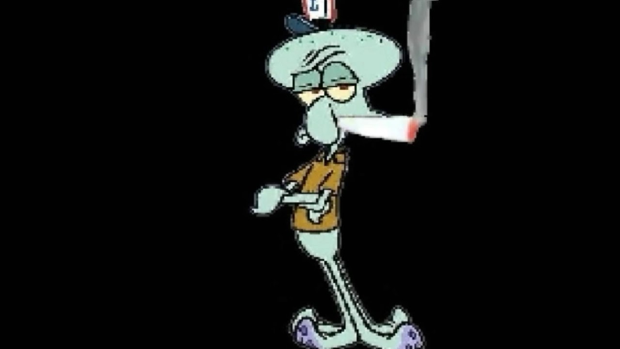 Squidward from SpongeBob SquarePants smokes weed the movie - YouTube
